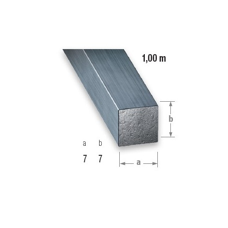 Les fers carrés en acier étiré de 6 mm en 1 mètre de longueur